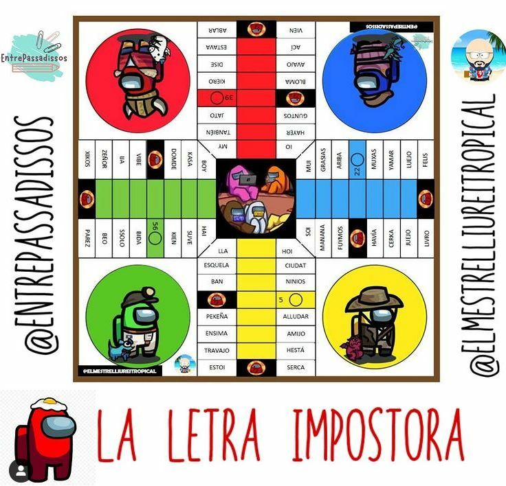 Parchís ortográfico de Among Us