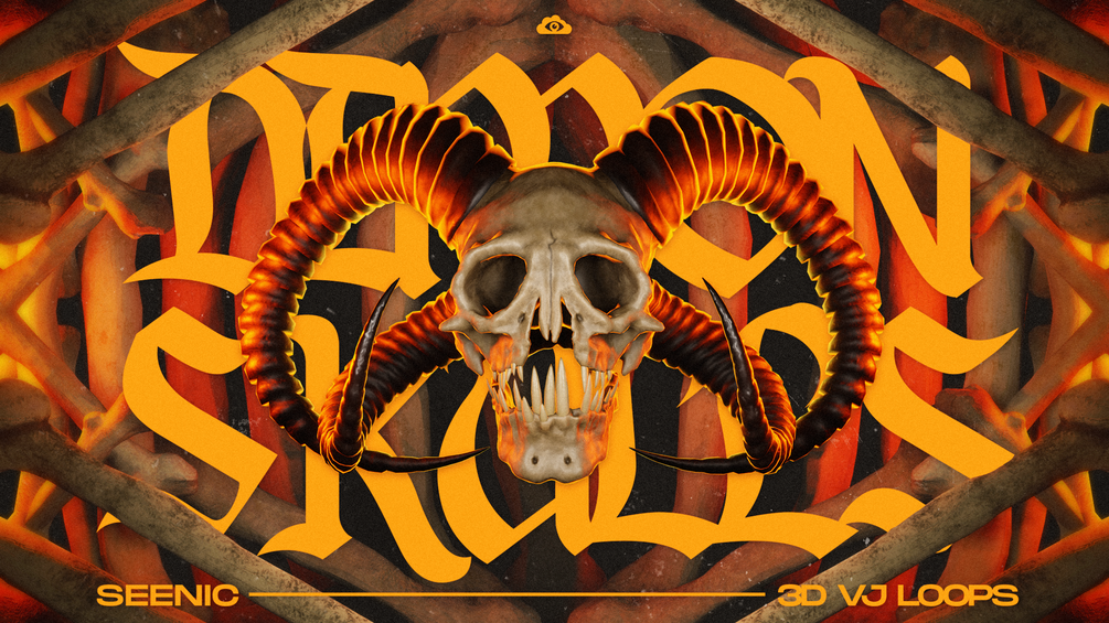 DEMON SKULLS | 3D VJ LOOPS PACK