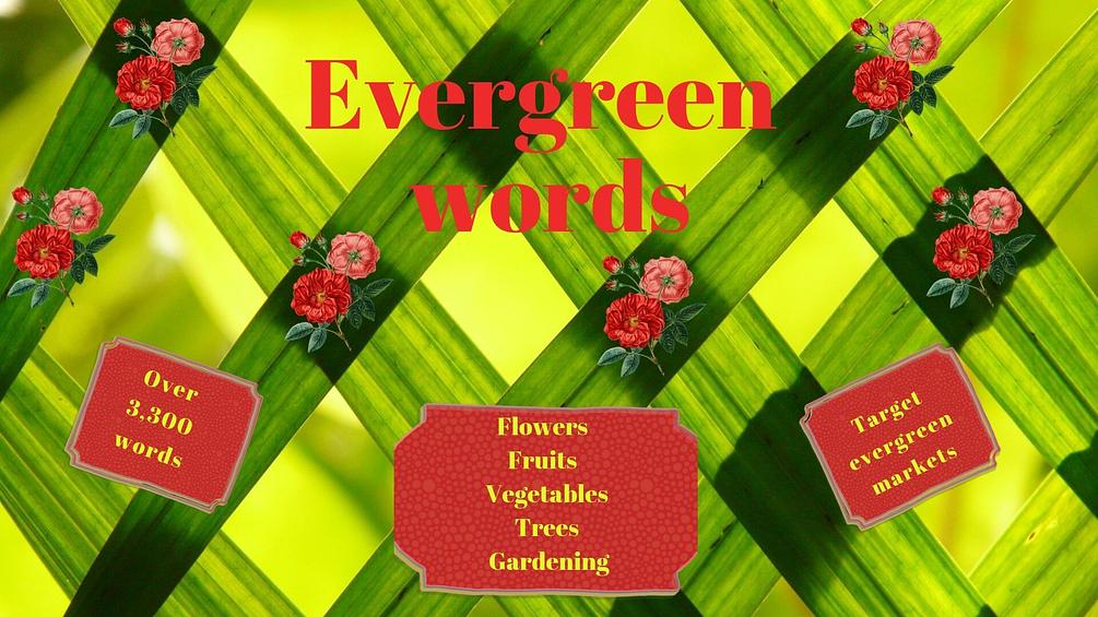 Evergreen Word Cascade