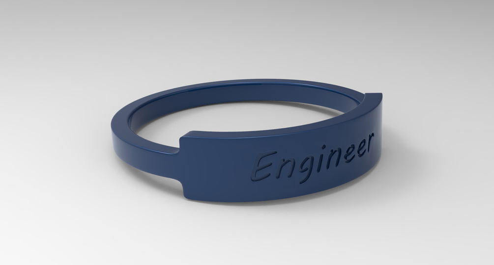Engineer Ring Female Blue