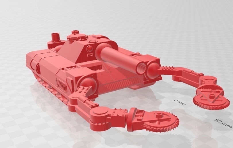Ork Tank / Assault gun 28mm optimized for FDM Printing