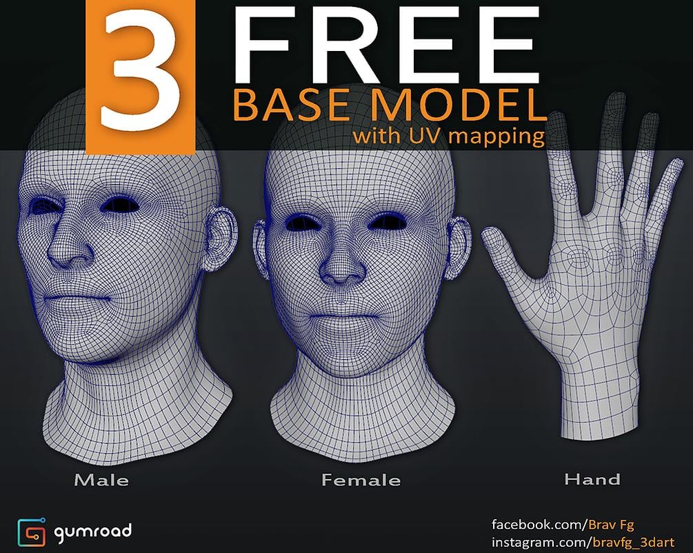 3D Human Base Model Pack