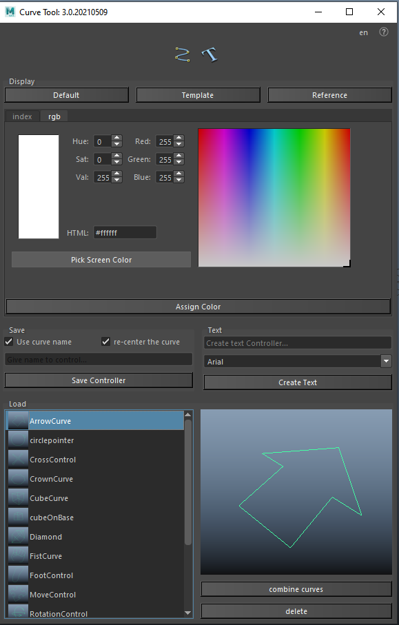 Maya curve Creator v3