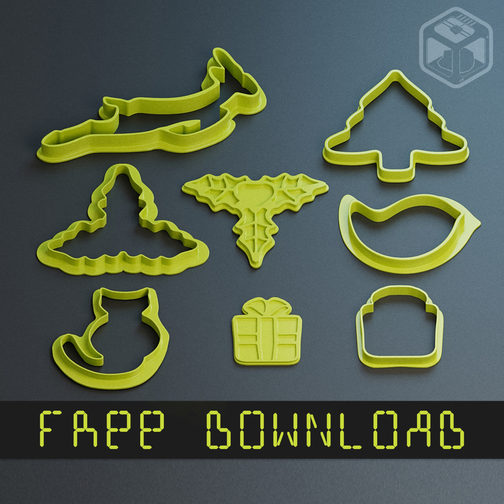 FREE DOWNLOAD Assorted Cookie Cutters [.STL]