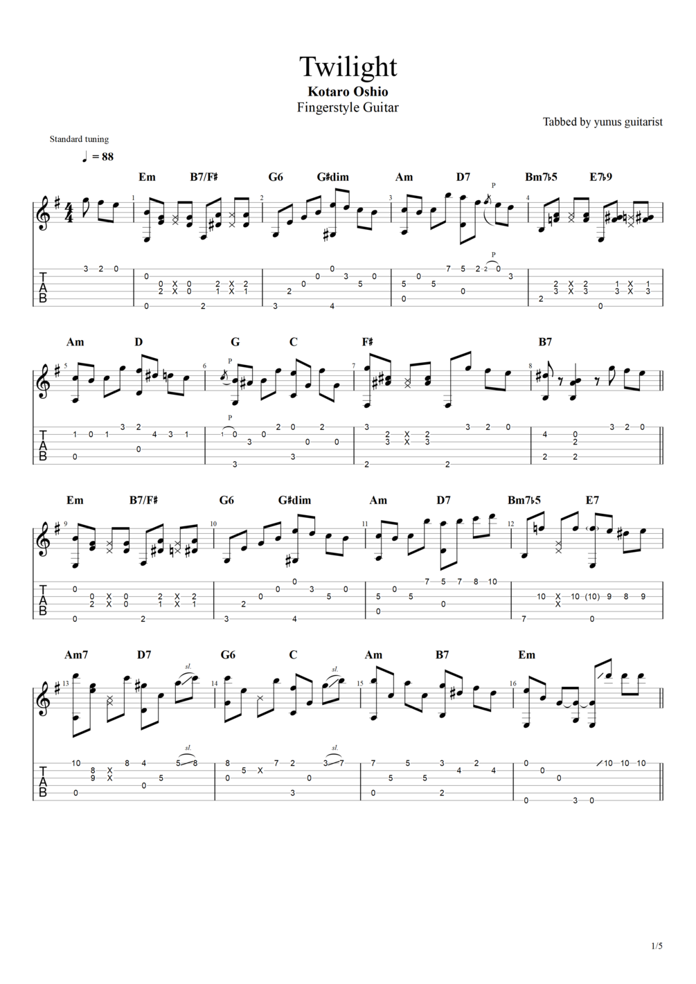 TAB. Twilight - Kotaro Oshio