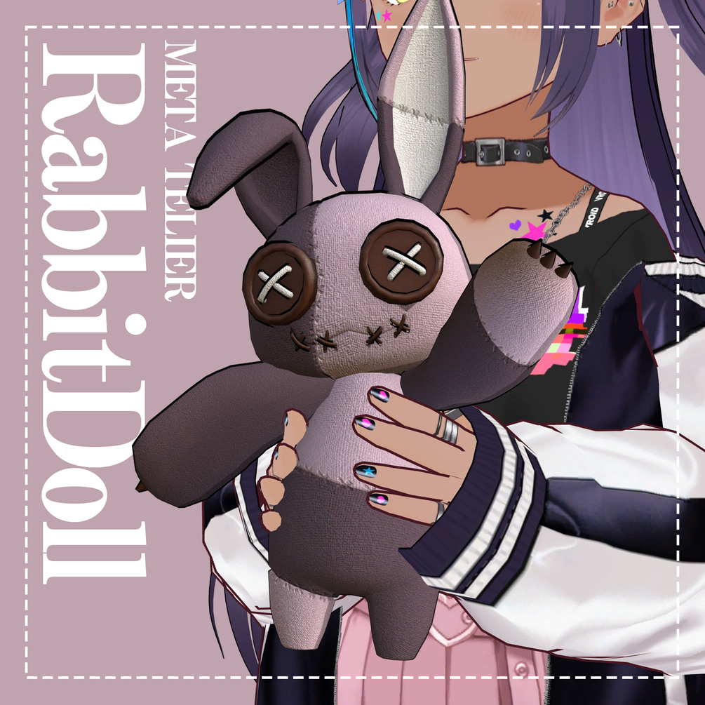 【VRC可】ウサギ人形/Rabbit doll【META TELIER】