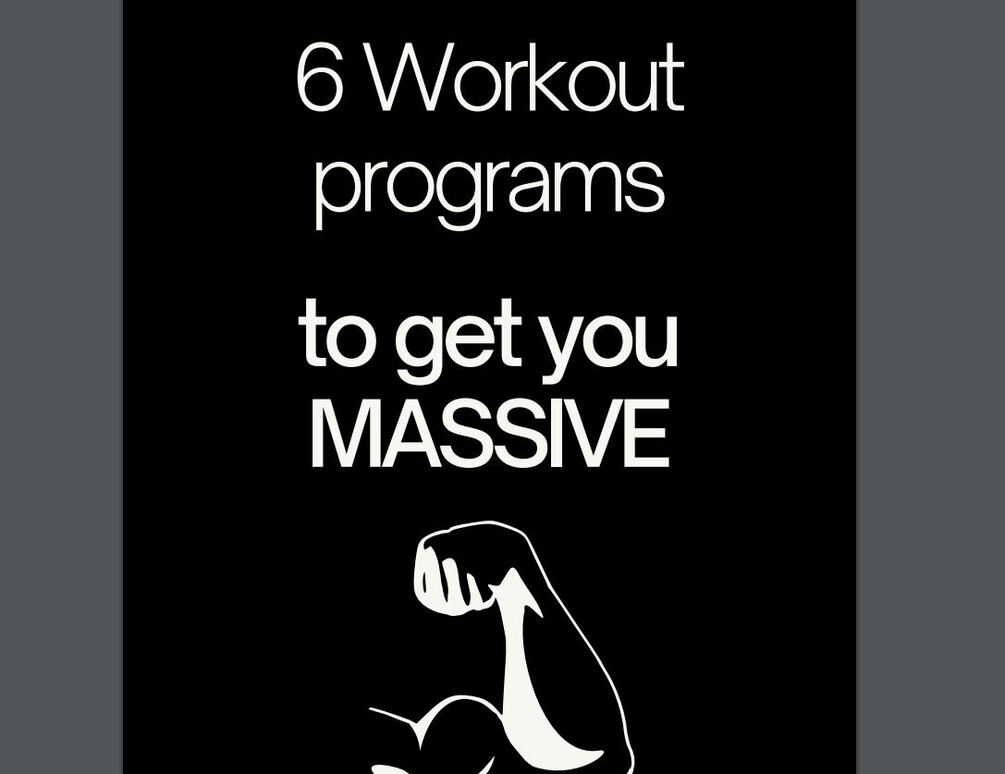 6 workout plans to get you huge