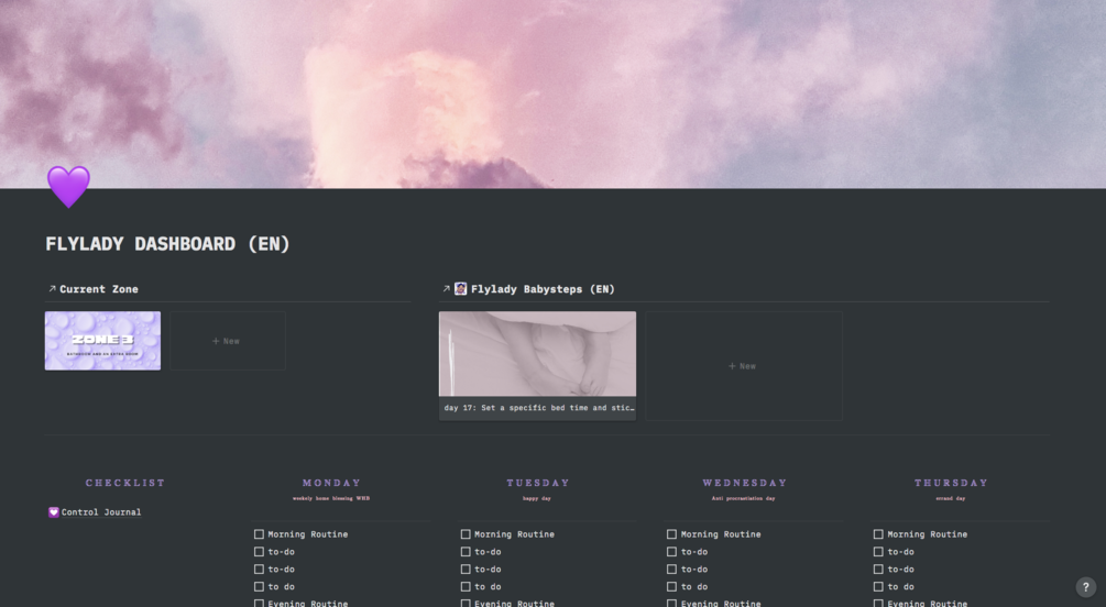 Manage and clean your house with the Flylady System!