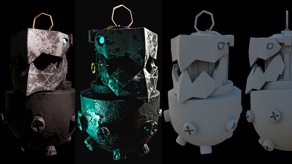 Jinx grenade 3d Model from the show Arcane