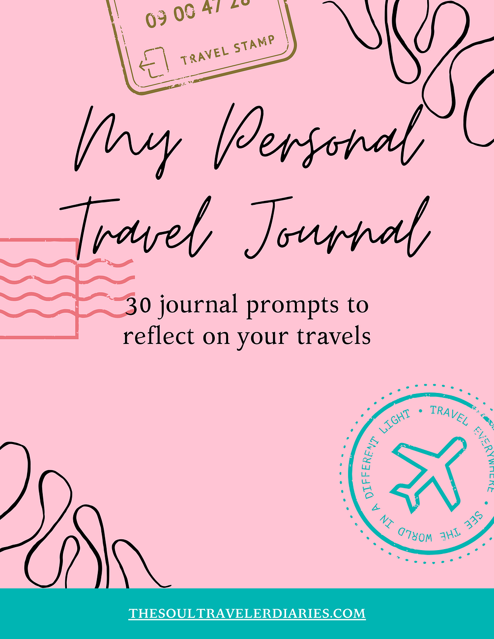 My Personal Travel Journal - Pink