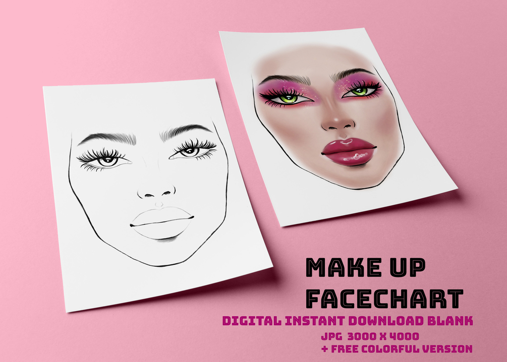 Makeup Face Chart