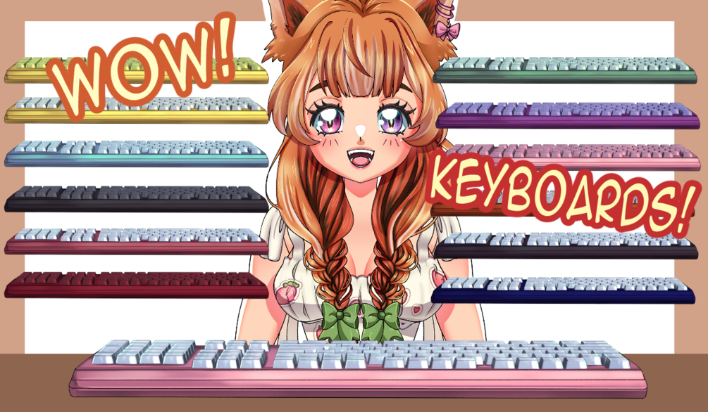Keyboard Vtuber Live2D Asset