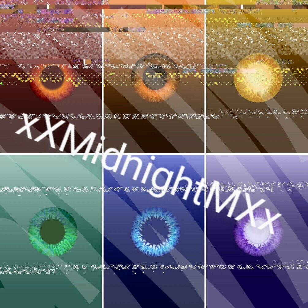 Custom Rexouium eye textures. 12 Pack.
