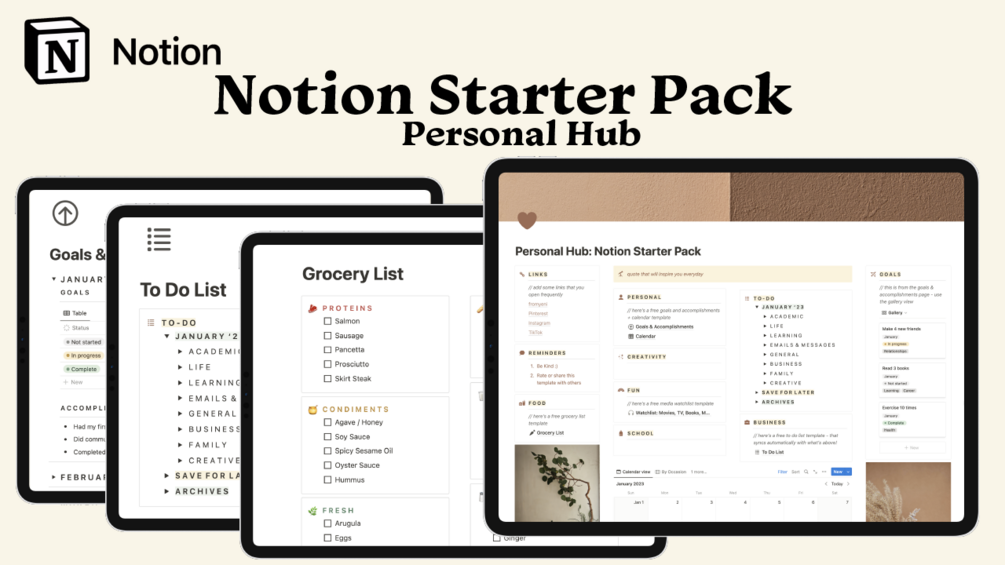Notion Starter Pack