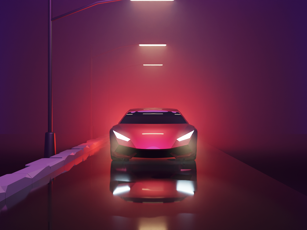 Free 3D Synthwave Animation