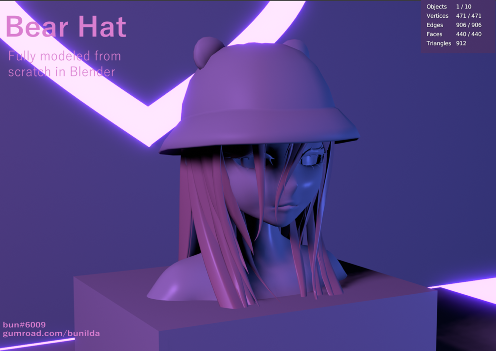 Bear Hat Asset For VRChat