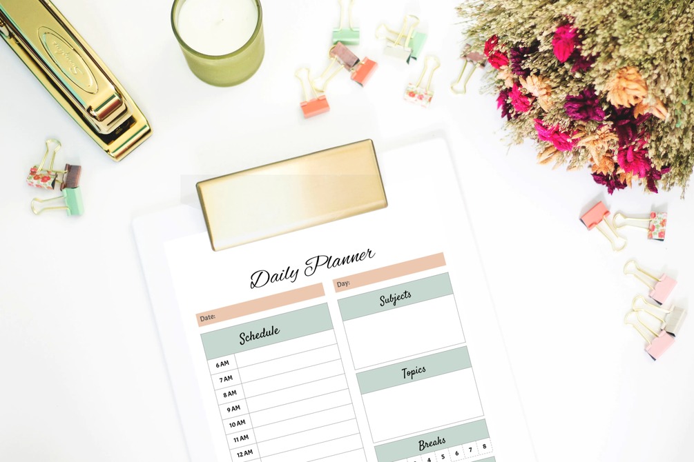 Daily Study Planner Printable Free