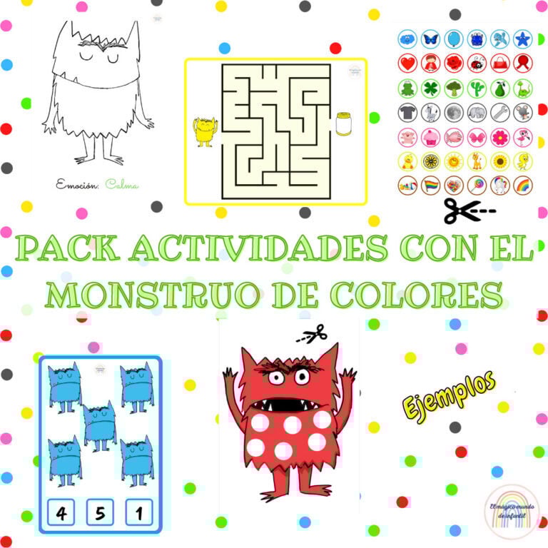 Pack Actividades El Monstruo de Colores (I PARTE)