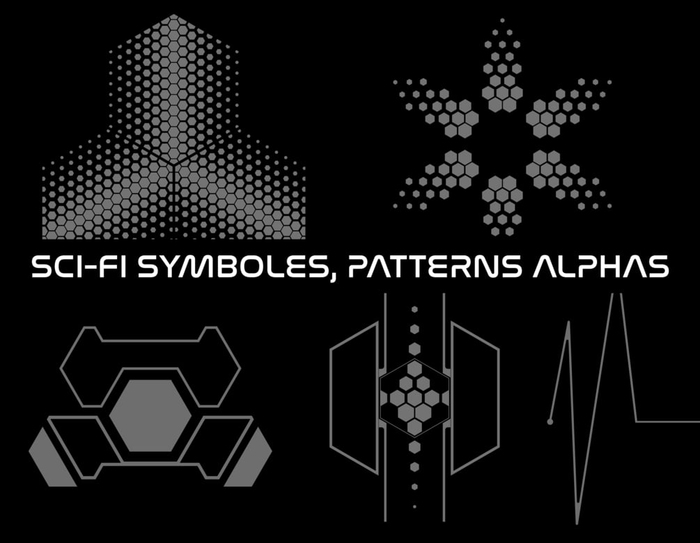 Complete sci-fi/cyberounk alphas and texture kit