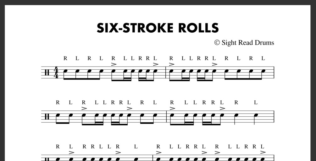 Six-Stroke Rolls