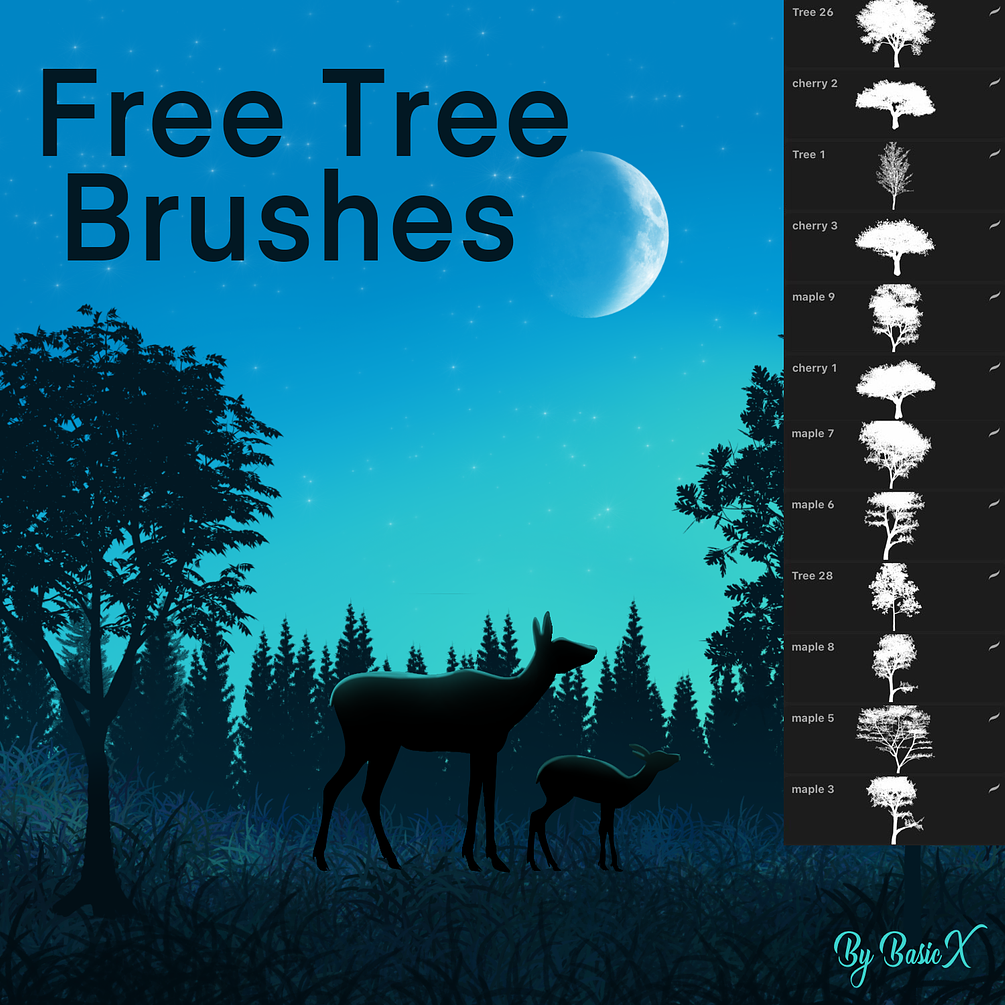 Free Tree brush pack!