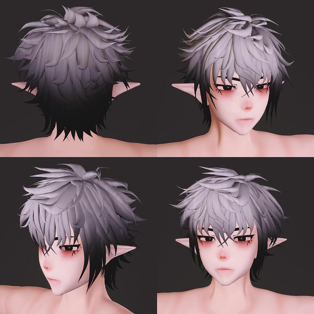 Fuzzy Male Hair By Kittyz (FREE DL)