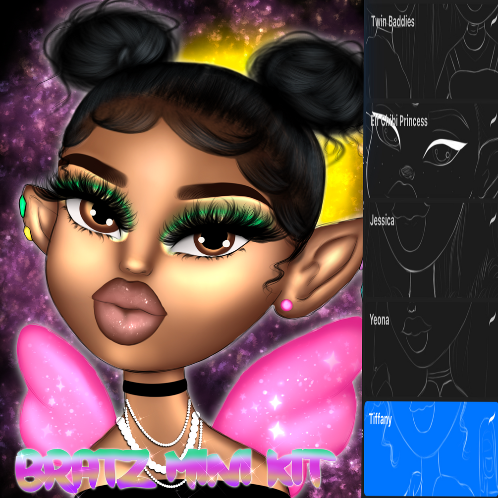 Mini Bratz Kit Procreate Stamp