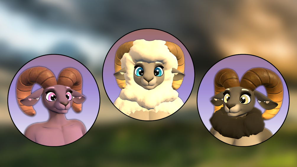 Sheep (VRChat 3D Model, VTuber Avatar)