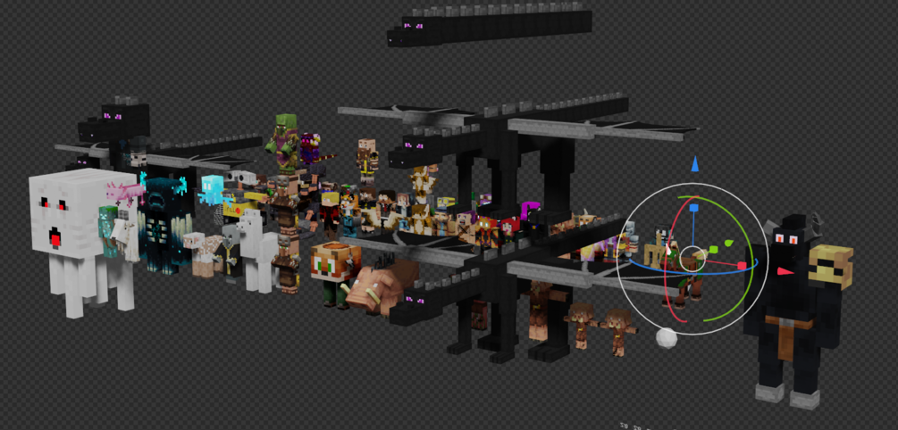 Pooka's MineCraft Mobs for Blender