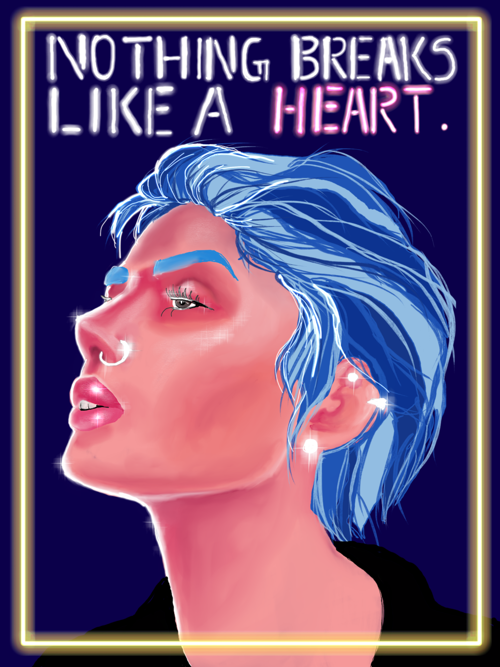 NOTHING BREAKS LIKE A HEART POSTER