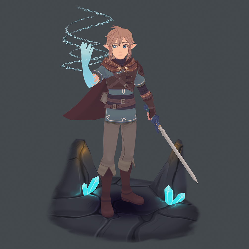 Link Breath Of The Wild - Rigged Model