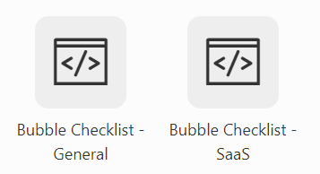 Bubble Checklist