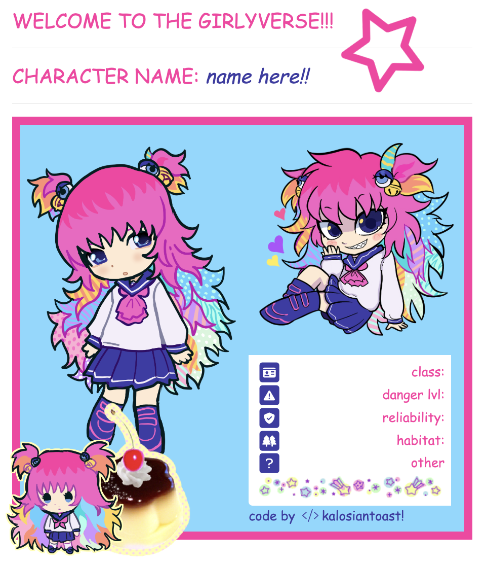 GIRLYVERSE // ftu html!!