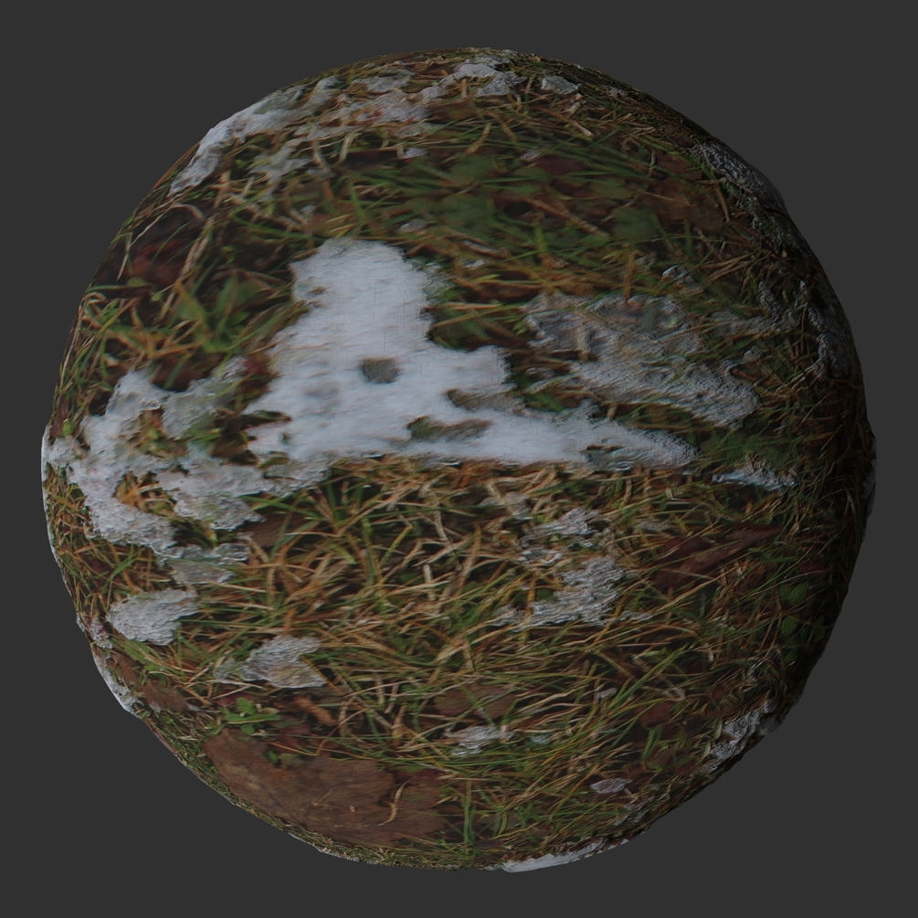 Snow Grass 8 PBR Material