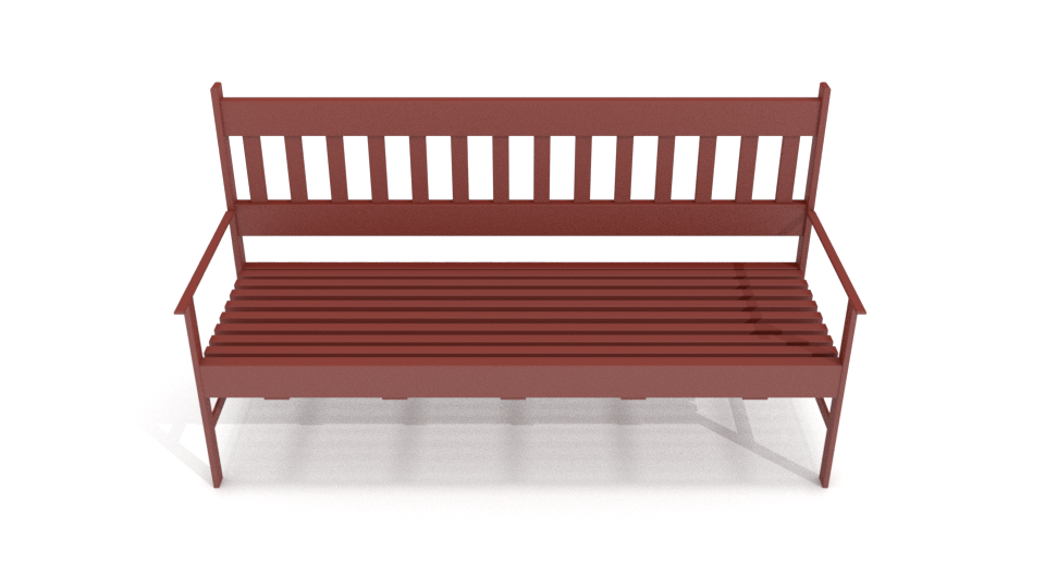 Red Wood large bench