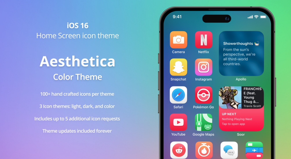 Aesthetica iOS 16 Icons (Color)