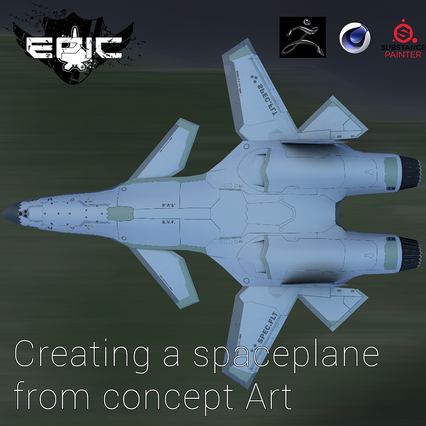 Creating a Spaceplane from Concept Art