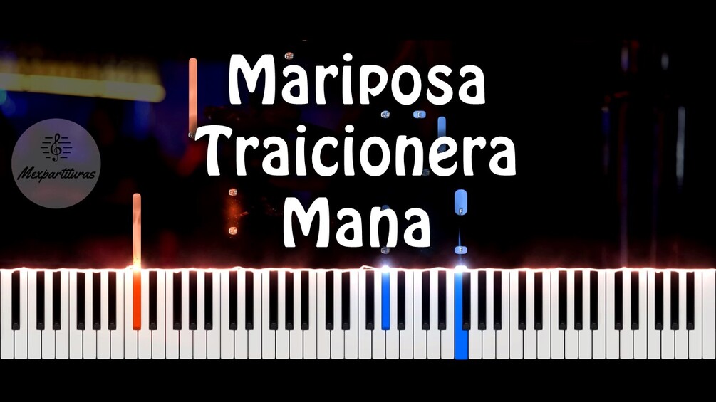 Mana - Mariposa Traicionera Piano (Partitura/MIDI/Mp3)
