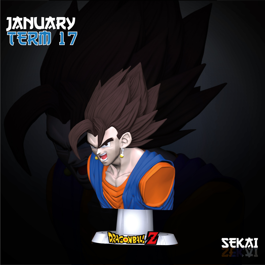 Vegito Bust - Sekai 3D Models - Tested and Ready for 3D printing