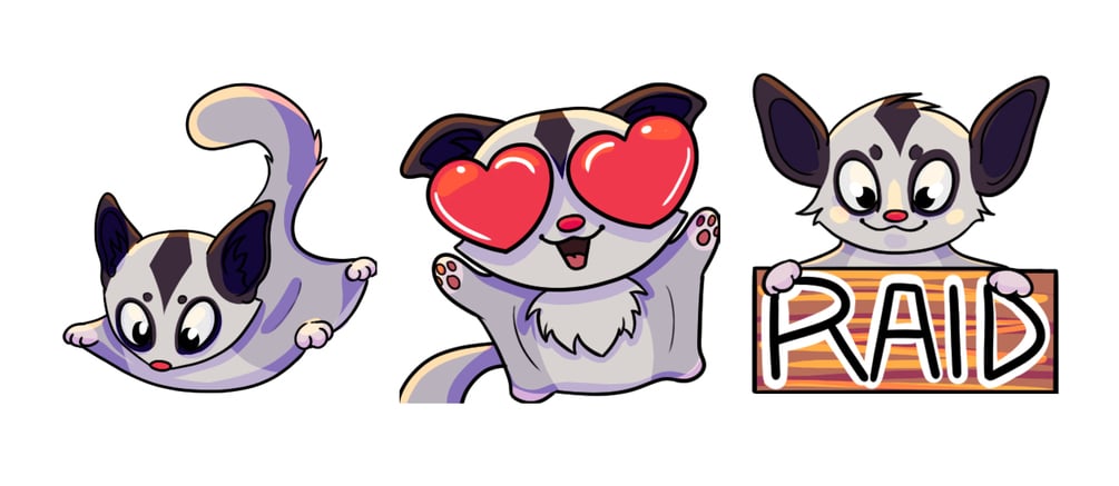 Sugar Glider Emote Pack