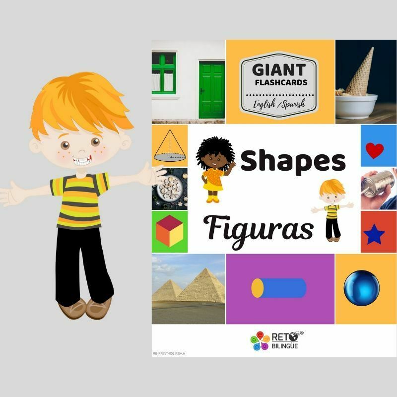 Giant Bilingual Flash Cards - SHAPES - FIGURAS-