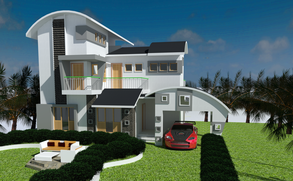 Revit Architectural 3 Storey Modern House