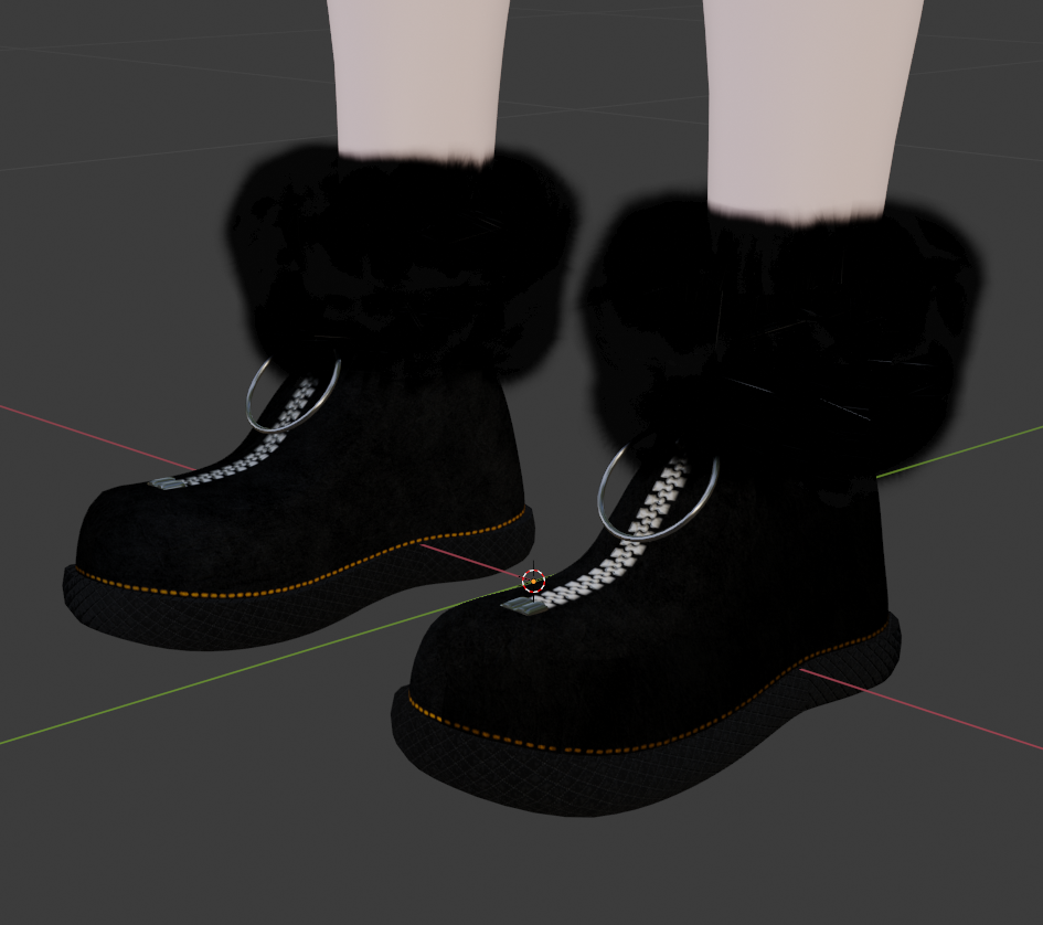 VRChat Winter Boots - Rigged FBX - Commercial use