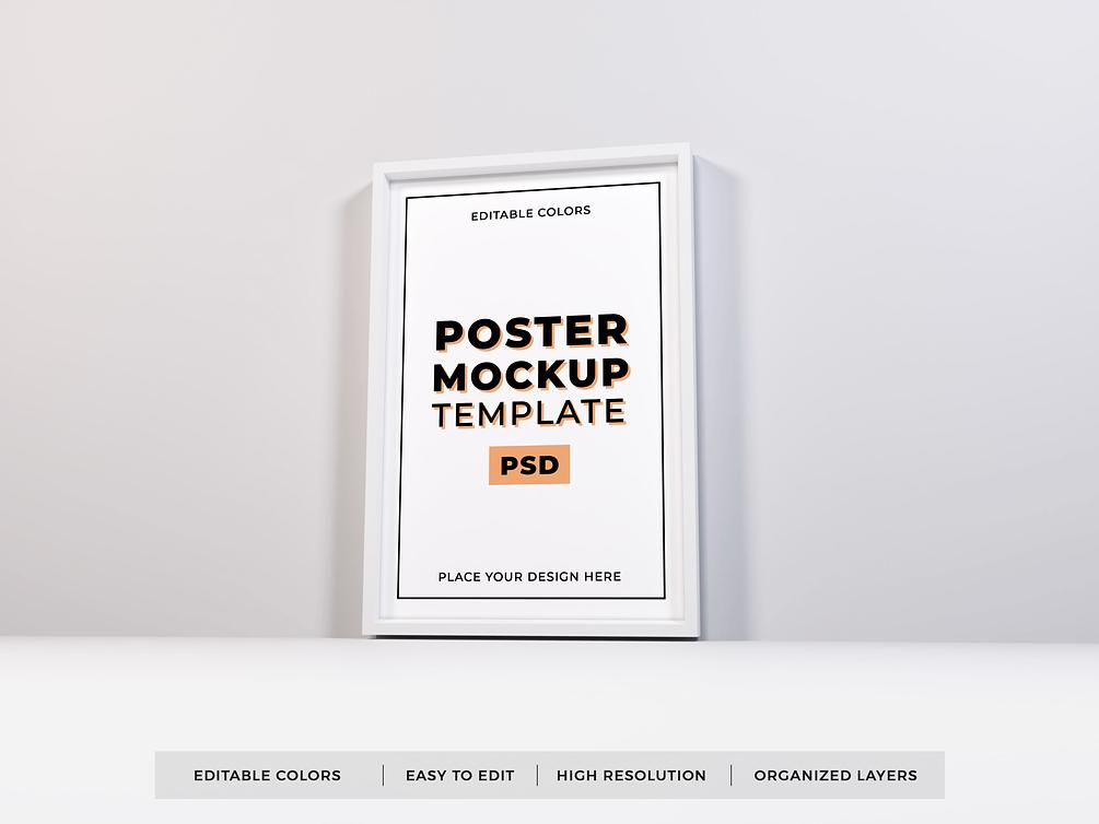 Portrait Poster Mockup Vol 12