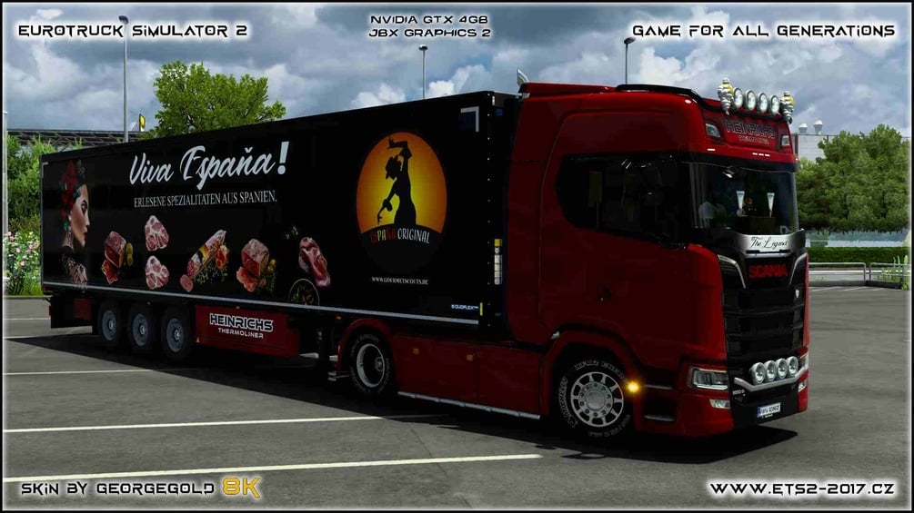 ETS 2 Skin Combo Scania S Heinrichs Pack 1+4