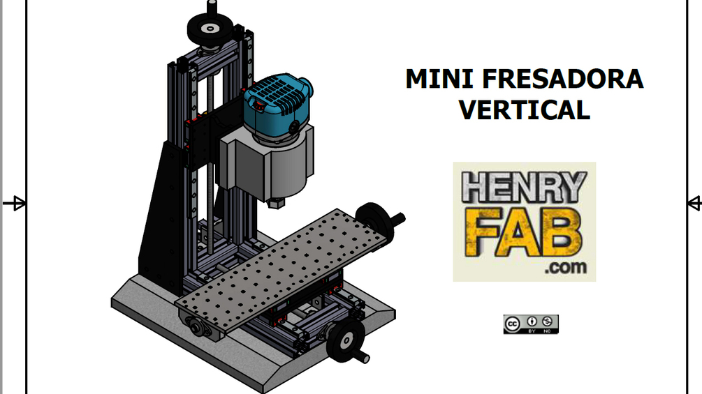 Mini Fresadora Casera: Planos y despiece PDF.