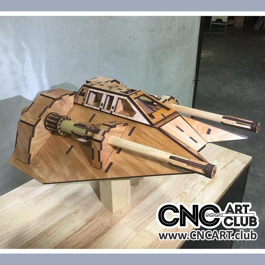 vehicle-1006 - Star wars space ships 2d DXF plan to cut with Laser