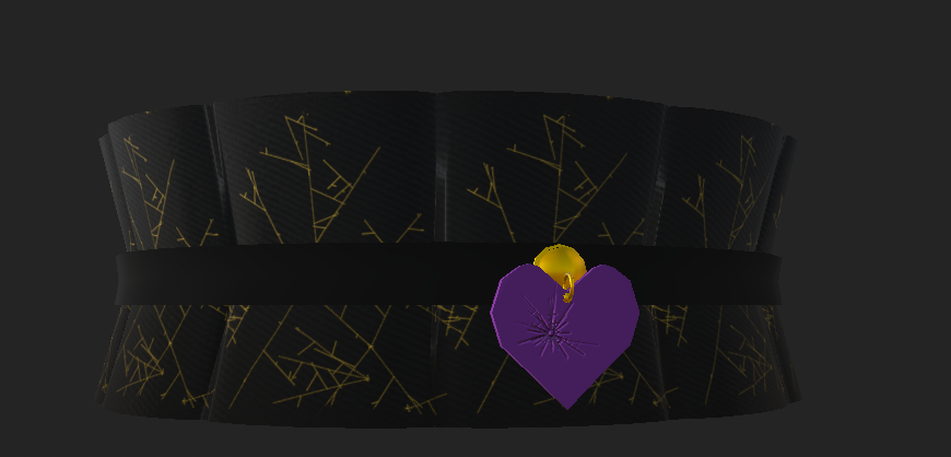 Electric Goth Collar [VRchat asset]