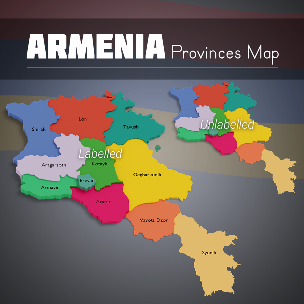 Armenia Provinces Map