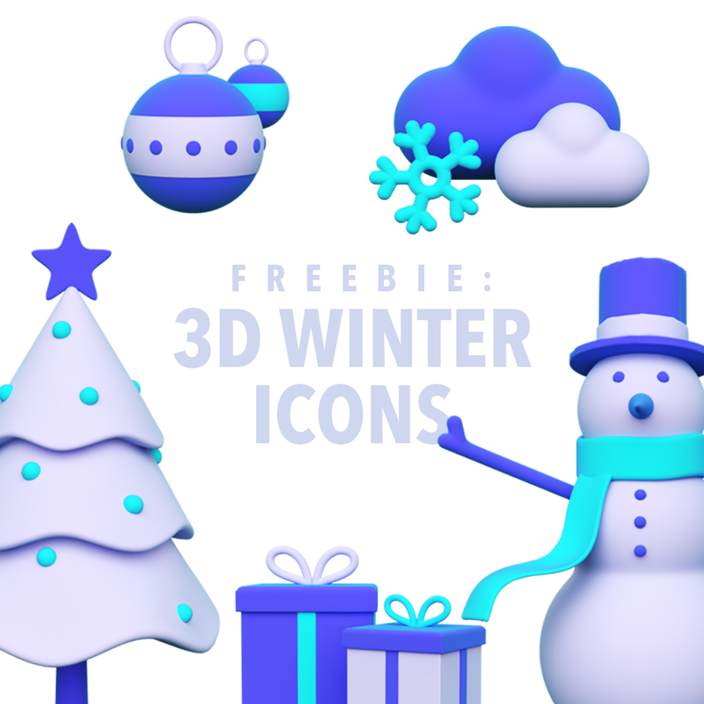 Free 3D Winter Icons